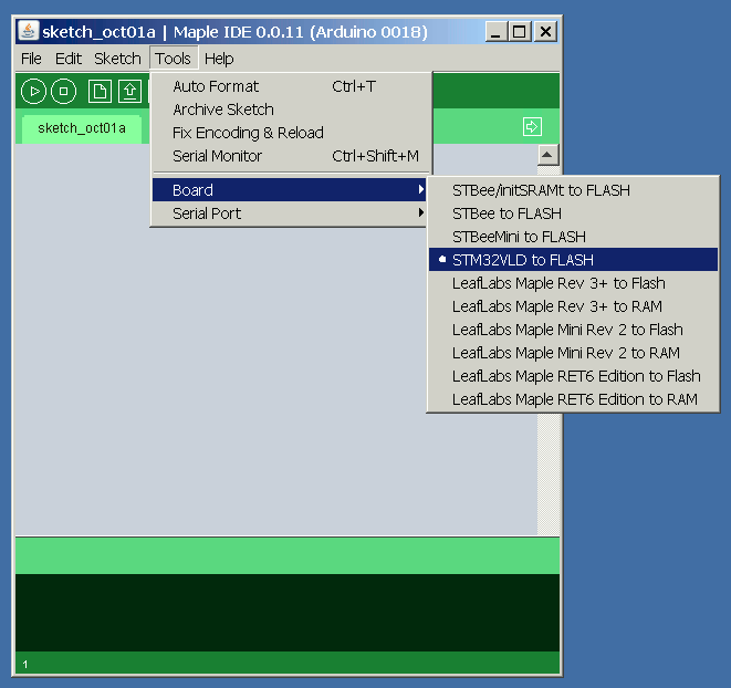 Maple: STM32VLDiscoveryをMaple IDEで動かす: マイコン風雲録